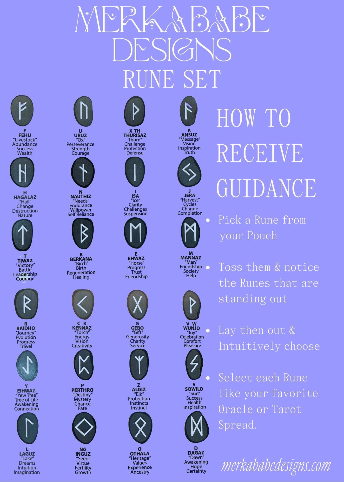 Crystal Rune Sets – Merkababe Designs