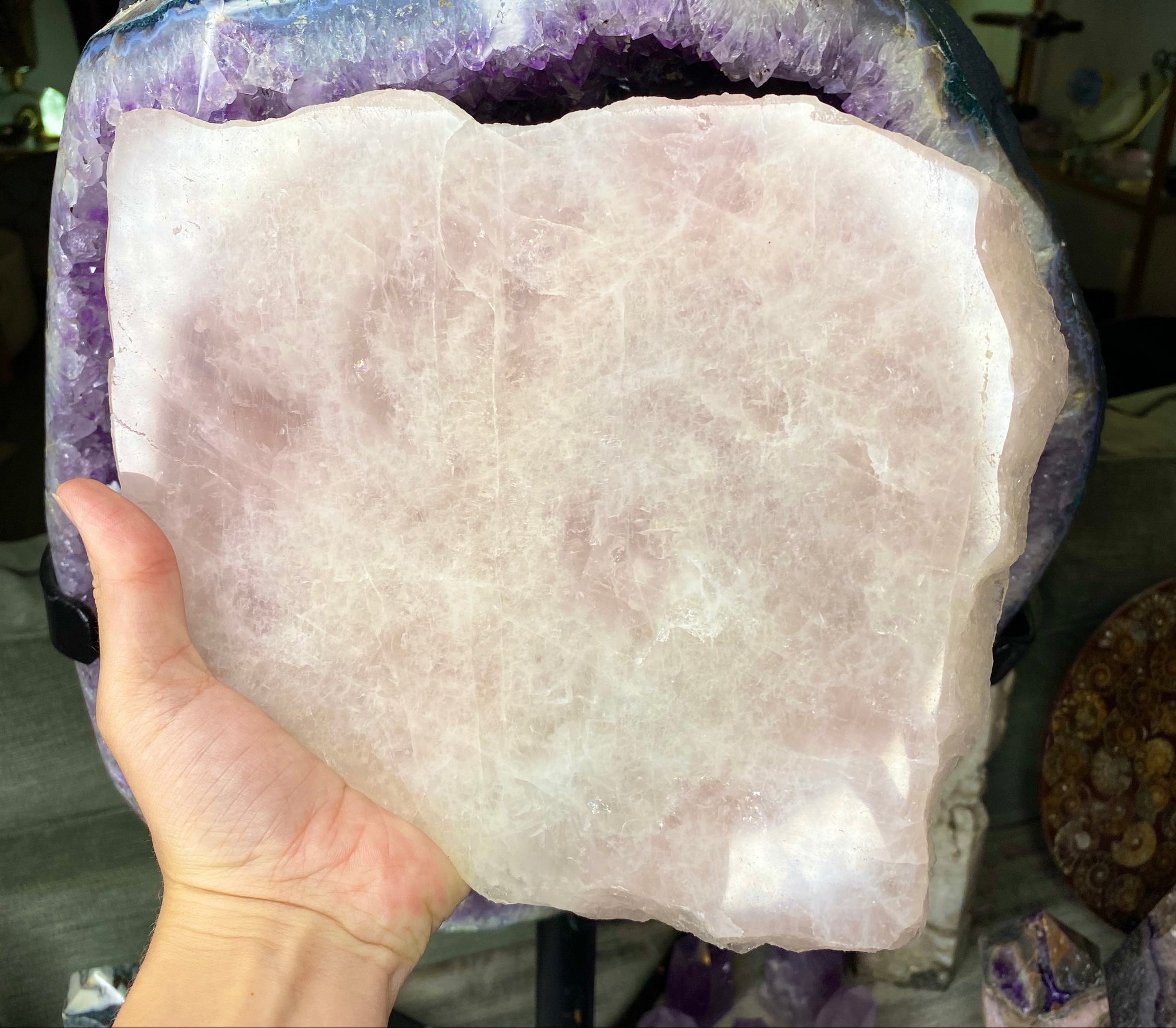 Rose Quartz Slab – Merkababe Designs